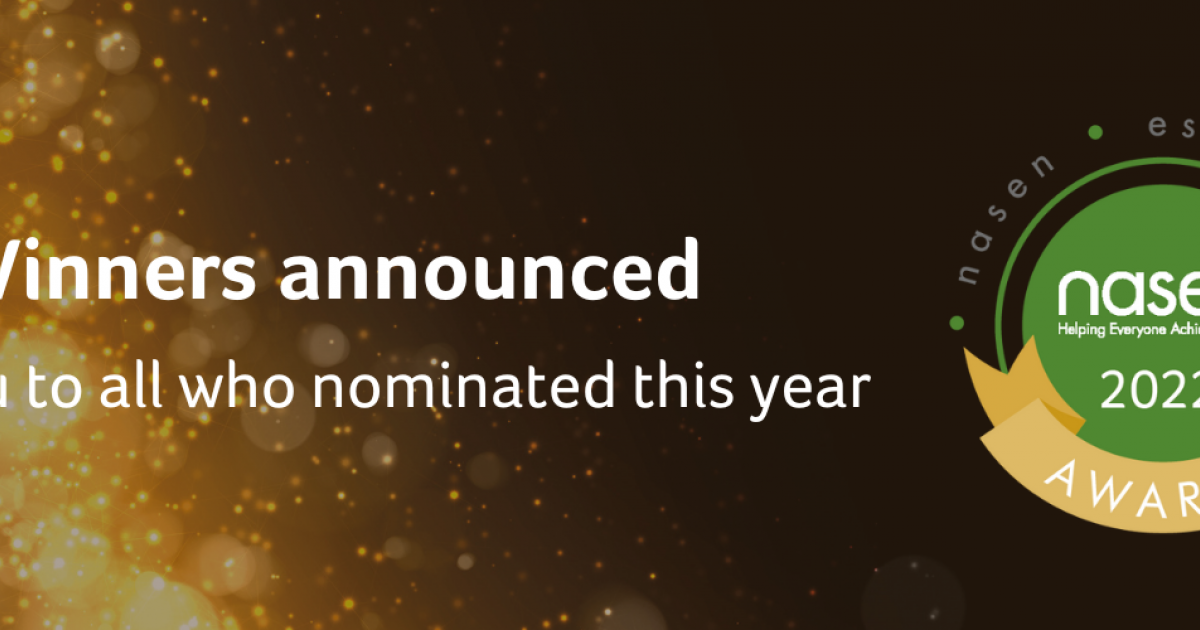 nasen Awards 2022 - winners announced | Nasen