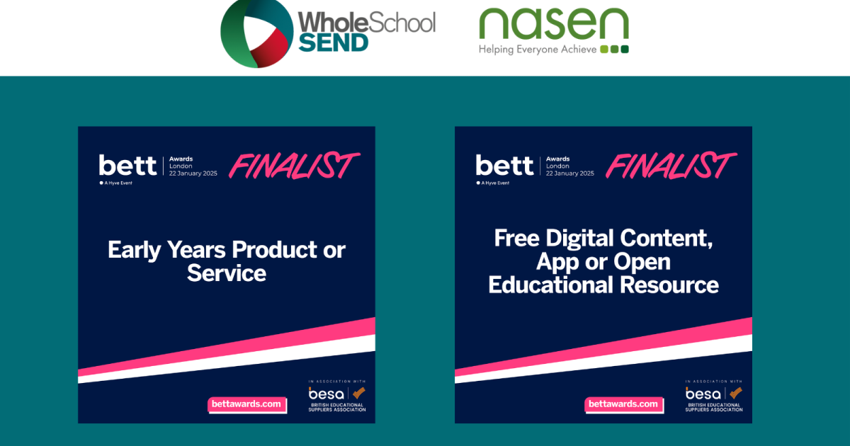 Double celebrations for nasen as BETT AWARDS 2025 announce shortlist ...