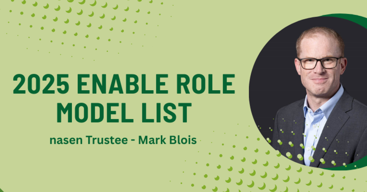 nasen trustee named as global role model for disability inclusion | Nasen